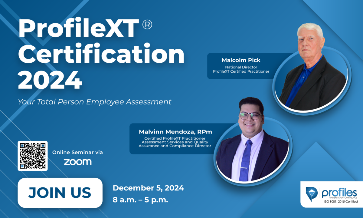 ProfileXT®Certification 2024 - Profiles Asia Pacific, Inc.